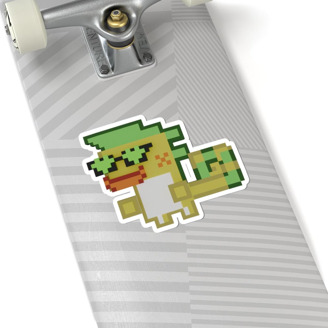 Pixel Ajaw Hart Eyes Sticker| Kiss-cut Vinyl Pixel Art - Etsy