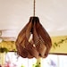 Handcrafted Wooden Helix Pendant Chandelier - Lamp - Light - Etsy