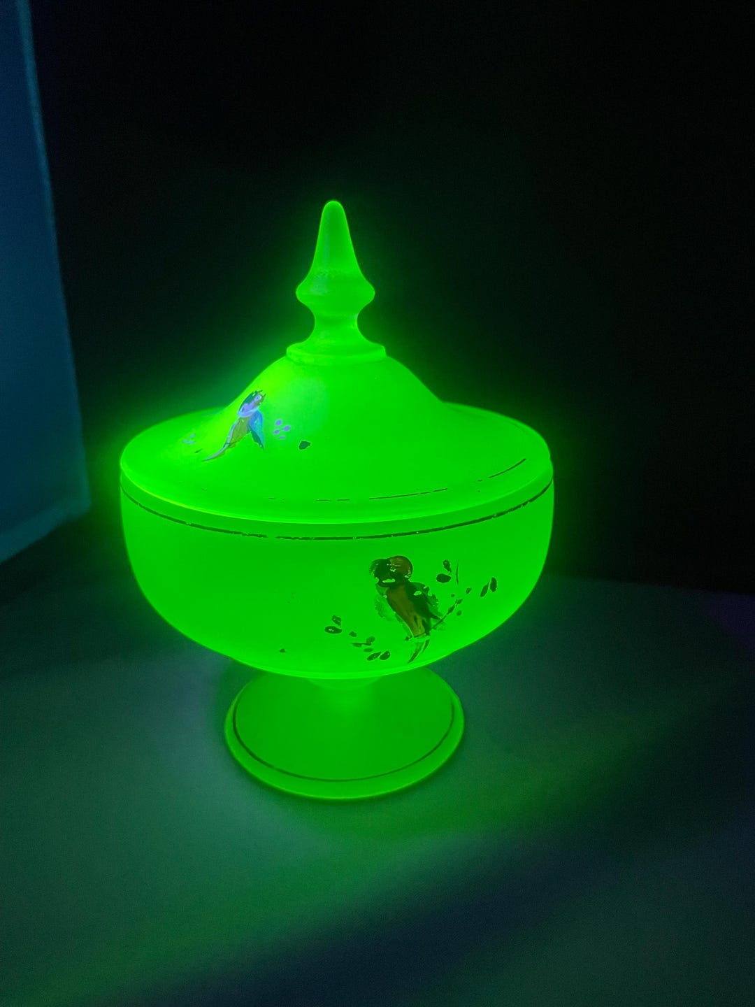 Tiffin Uranium Candy Dish - Etsy