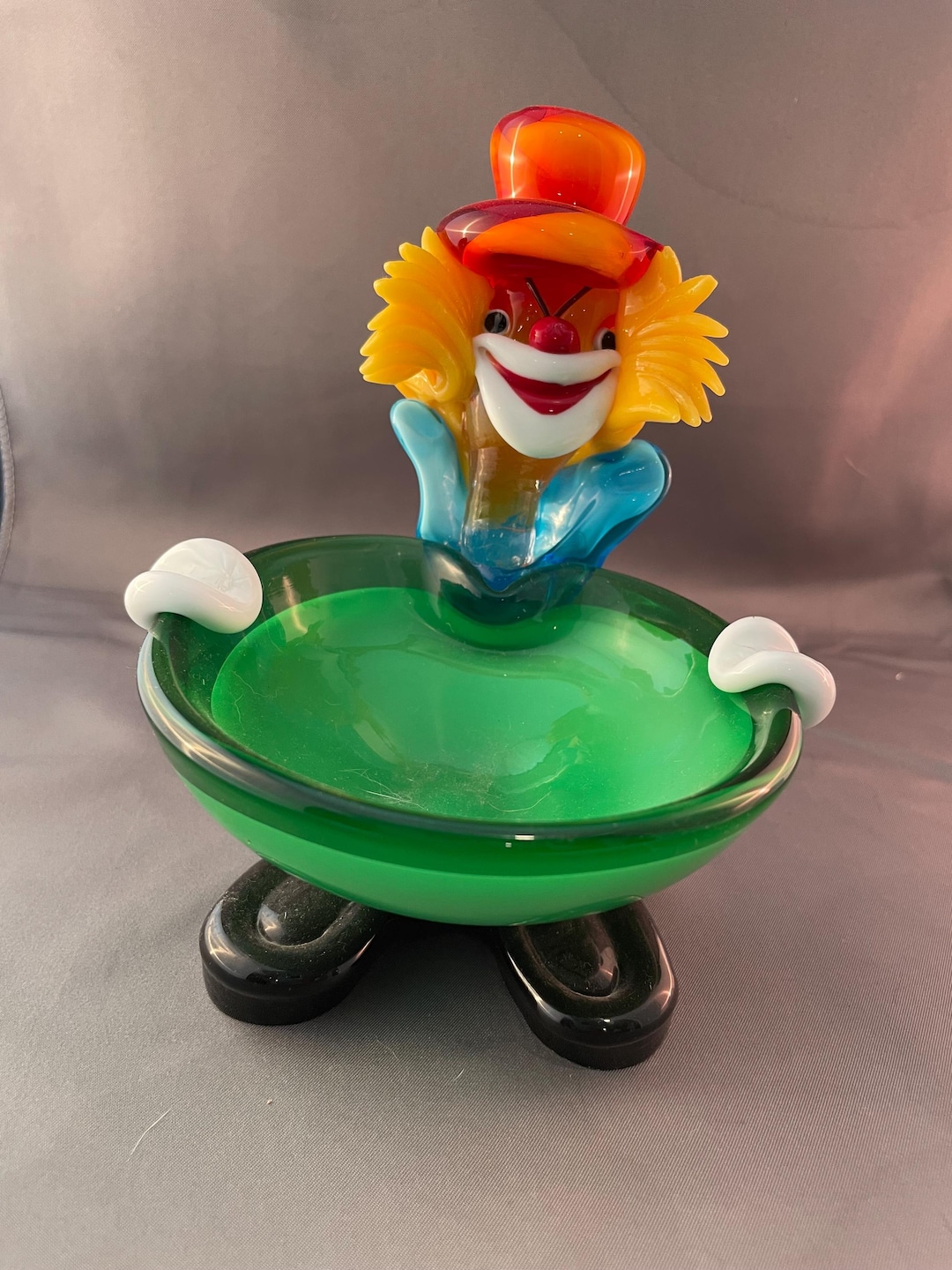 Murano Glass Clown Ashtray - Etsy