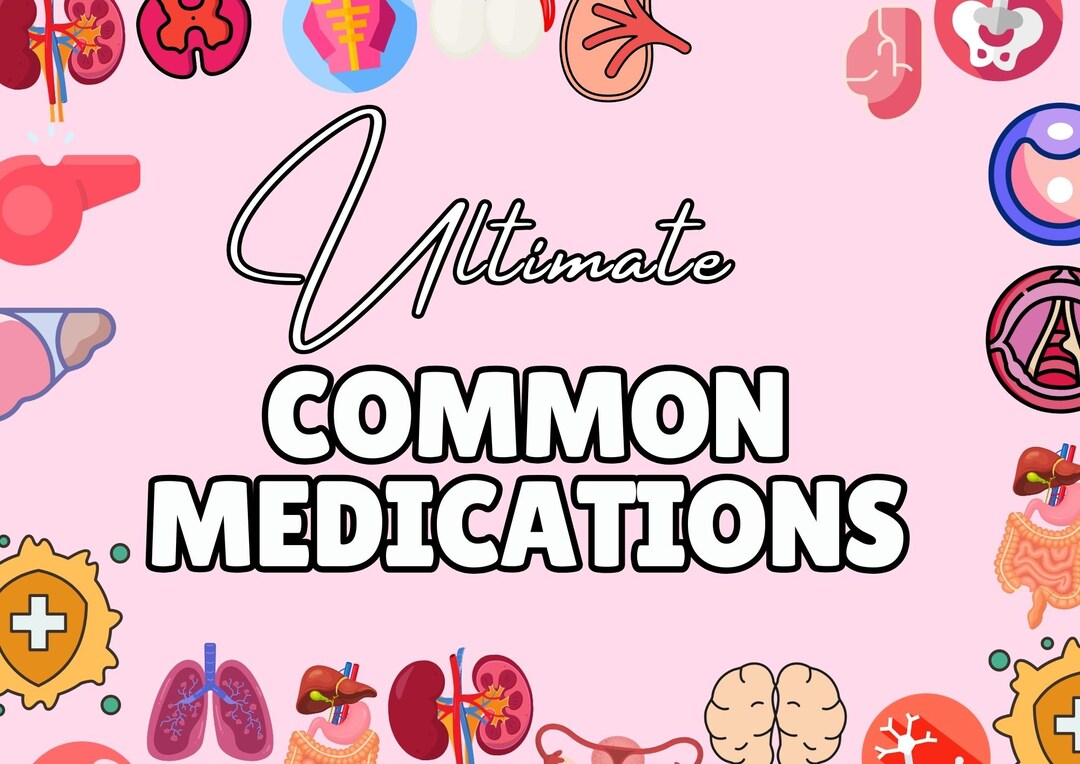 Common Medication ,nursing Notes,flash Cards Instant Download. - Etsy