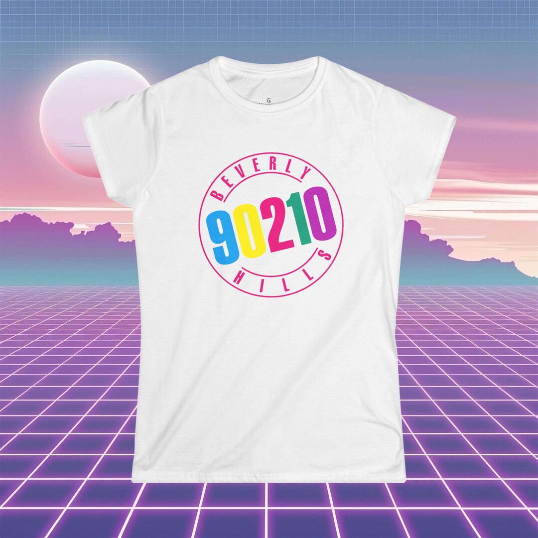 Beverly Hills 90210 Women's Softstyle Tee, Vintage Graphic Tee, Retro T ...