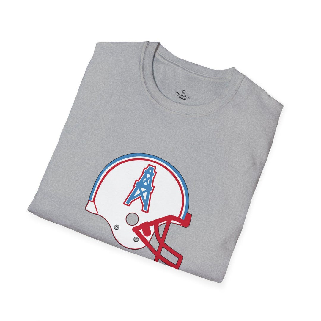 Vintage Houston Oilers Throwback Helmet Unisex T-shirt, Football Fandom ...
