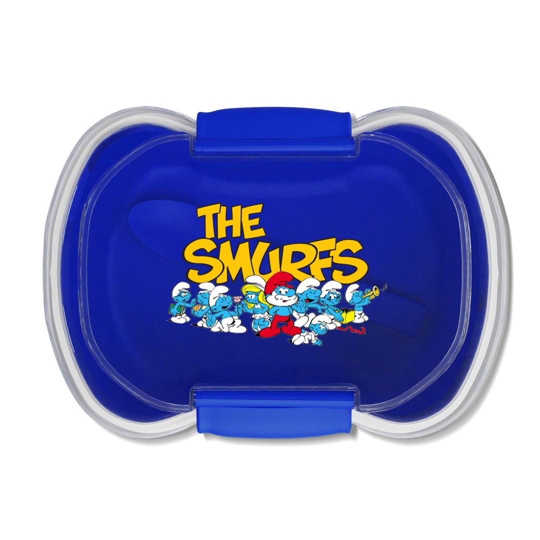 The Smurfs Two-tier Bento Box | Kids Lunch Box, Meal Prep Container ...