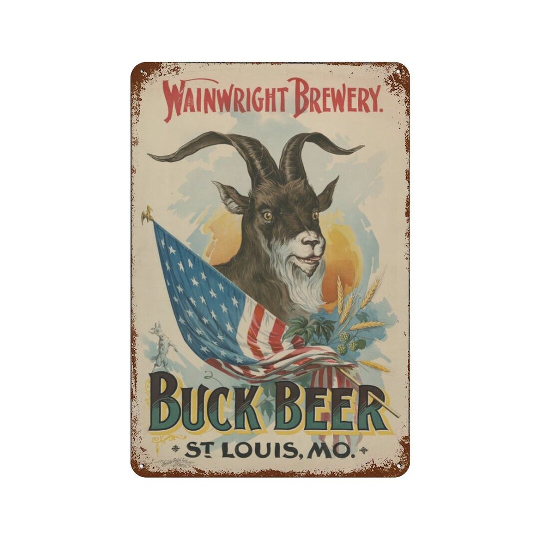 Wainwright Brewery Buck Beer, St. Louis, MO Rusted Vintage ...