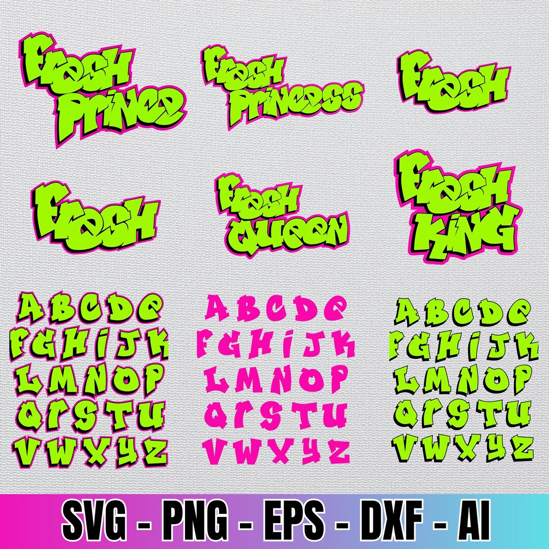 Fresh Prince Files, Fresh Prince Fonts SVG, African Svg, Fresh Prince ...