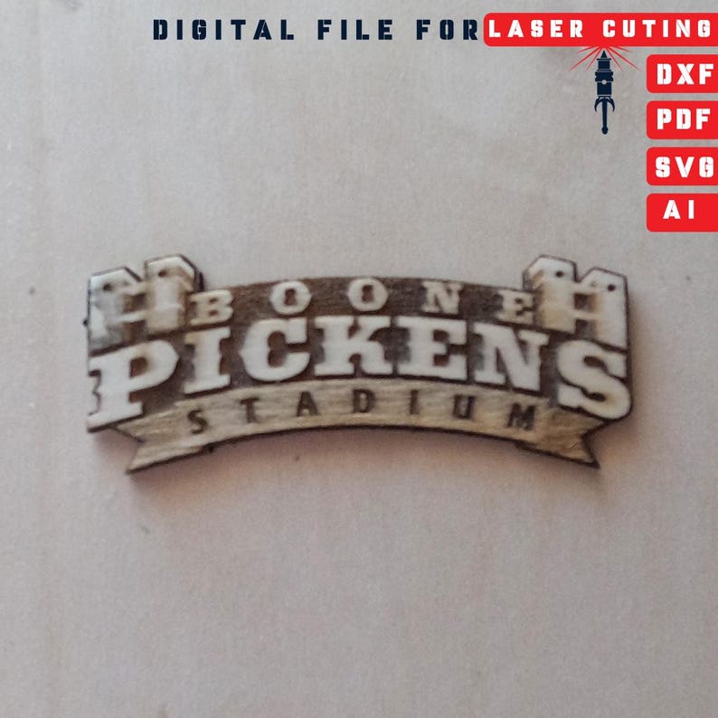 College Football Stadium Laser-cut File | SVG DXF PDF | Multilayer ...