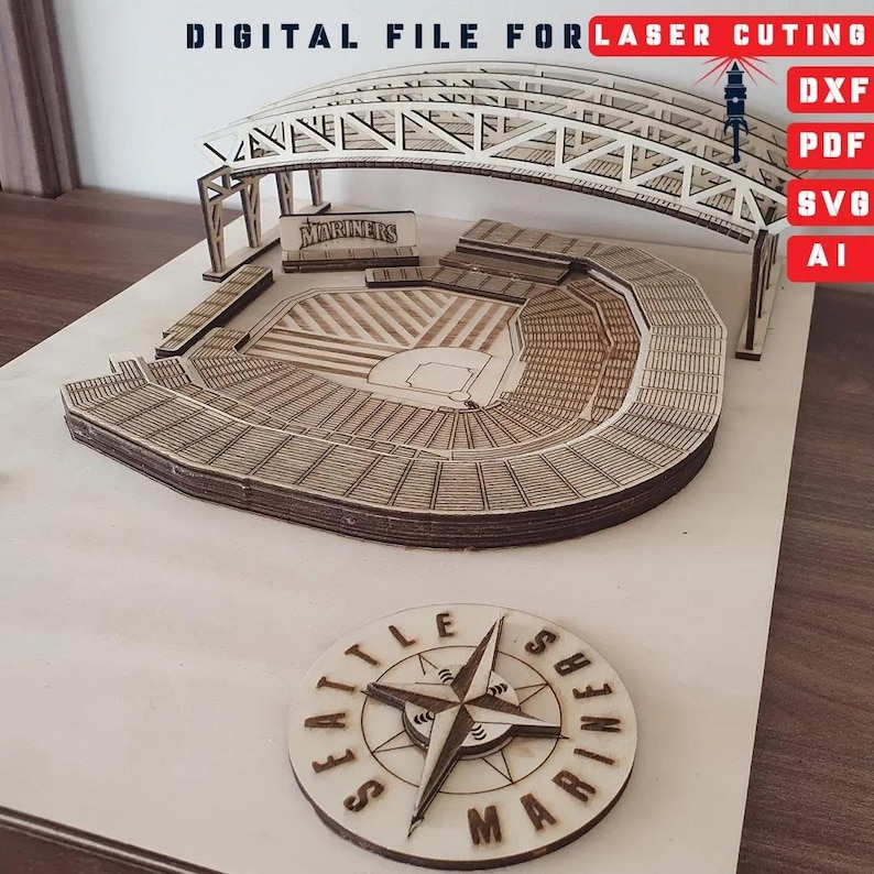 Custom Layered Wood Stadium Wall Art of Your Choice - Etsy