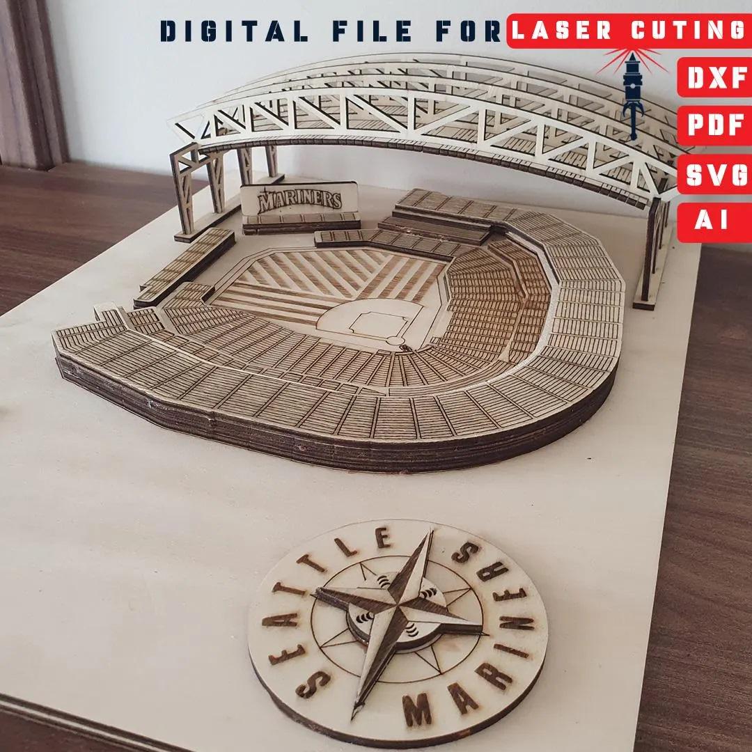 Custom Layered Wood Stadium Wall Art of Your Choice - Etsy