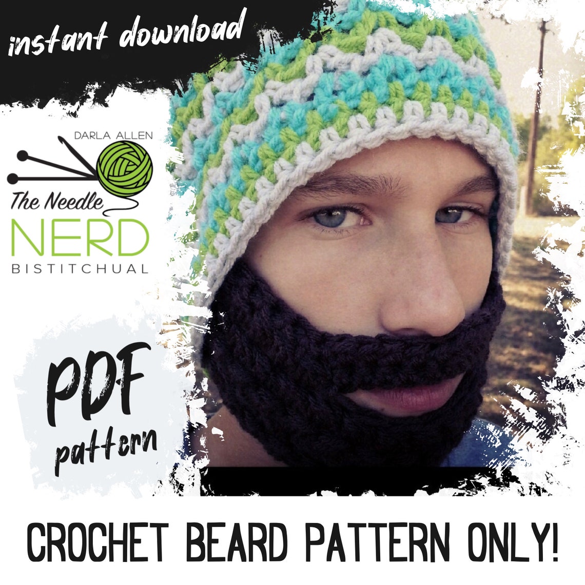 Crochet Beard Pattern Only Instant Download - Etsy