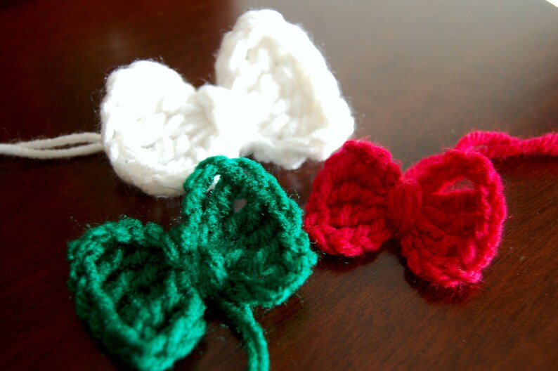 Multi Mini Bow Crochet PDF Patterns in 3 Sizes Instant - Etsy