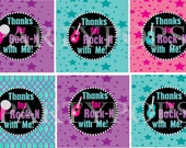 Items similar to RockStar Party, Thank You, Favor Tag, Rock Star ...