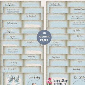 Baby's First Year, Baby Boy, Junk Journal Kit, Blue, Baby Journal, Gift ...