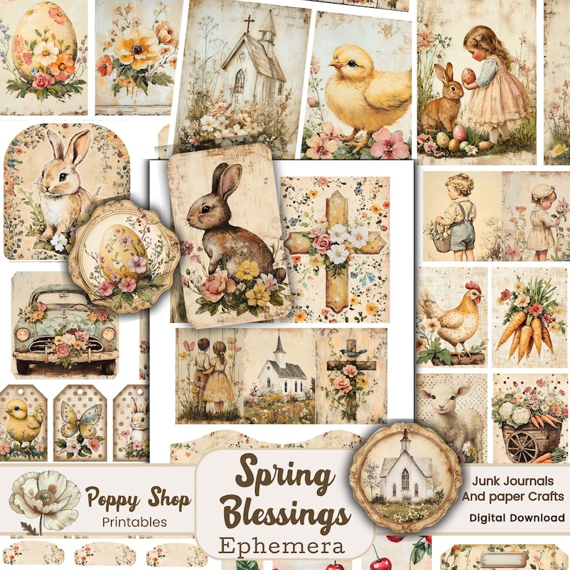 Decoupage Easter Egg Kit - Etsy