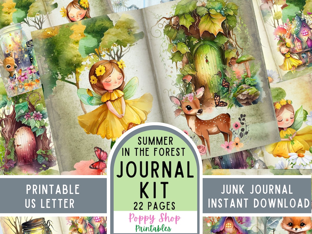 Fairy Junk Journal Kit, Summer, Forest, Junk Journal, Printable ...