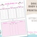Daily Baby Log, Printable Baby Log, Pink, Boho Baby, Printable Baby ...