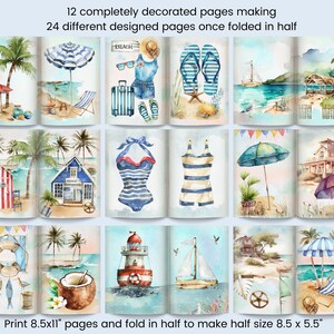 Beach Junk Journal Kit, Ocean, Coast, Vacation, Sea, Junk Journal ...