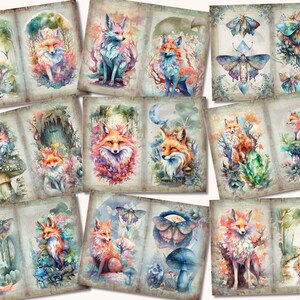 Mystical Fox Junk Journal Kit, Whimsical, Forest, Fantasy, Fox, Journal ...