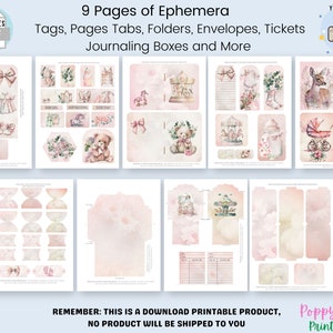 Ephemera, Baby Girl Ephemera, Junk Journal Ephemera, Boho, Vintage ...