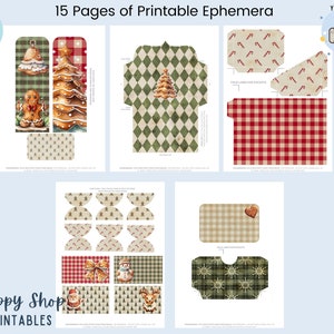 Gingerbread Cookie Ephemera, Christmas Cookies, Gingerbread Boy, Junk ...
