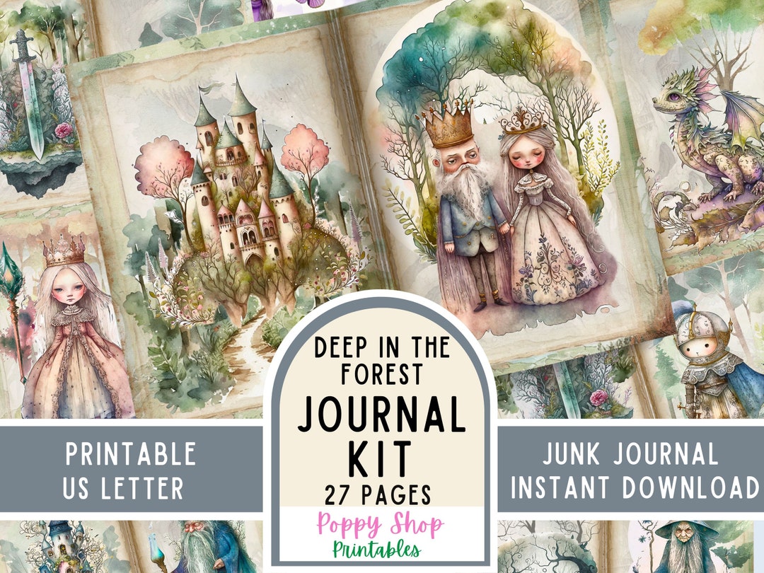 Fairy Tale, Junk Journal Kit, Vintage, Fairy Tale Journal Pages ...