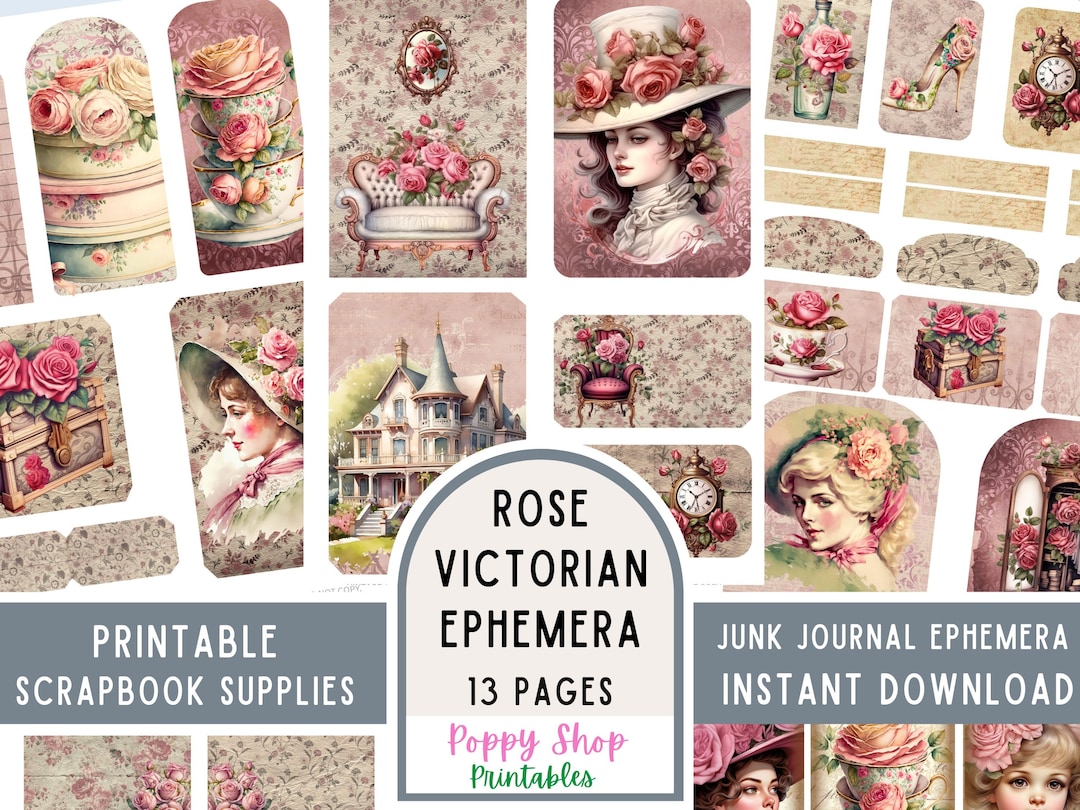 Victorian Ephemera, Vintage, Victorian Women, Junk Journal Ephemera ...