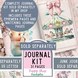 Ephemera, Baby Girl Ephemera, Junk Journal Ephemera, Boho, Vintage ...