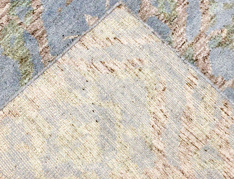 7x10 Blue and Green Contemporary Area Rug, Modern, Abstract - Etsy