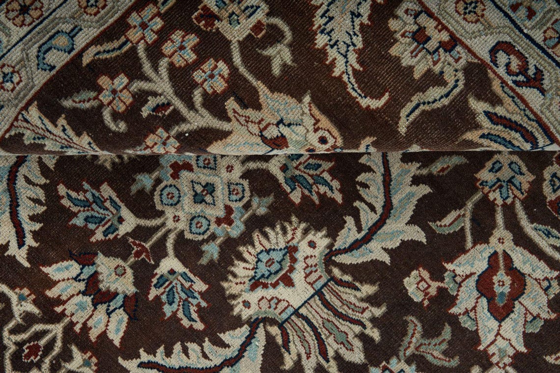 6x9 Brown and Rust Vintage Area Rug - Etsy