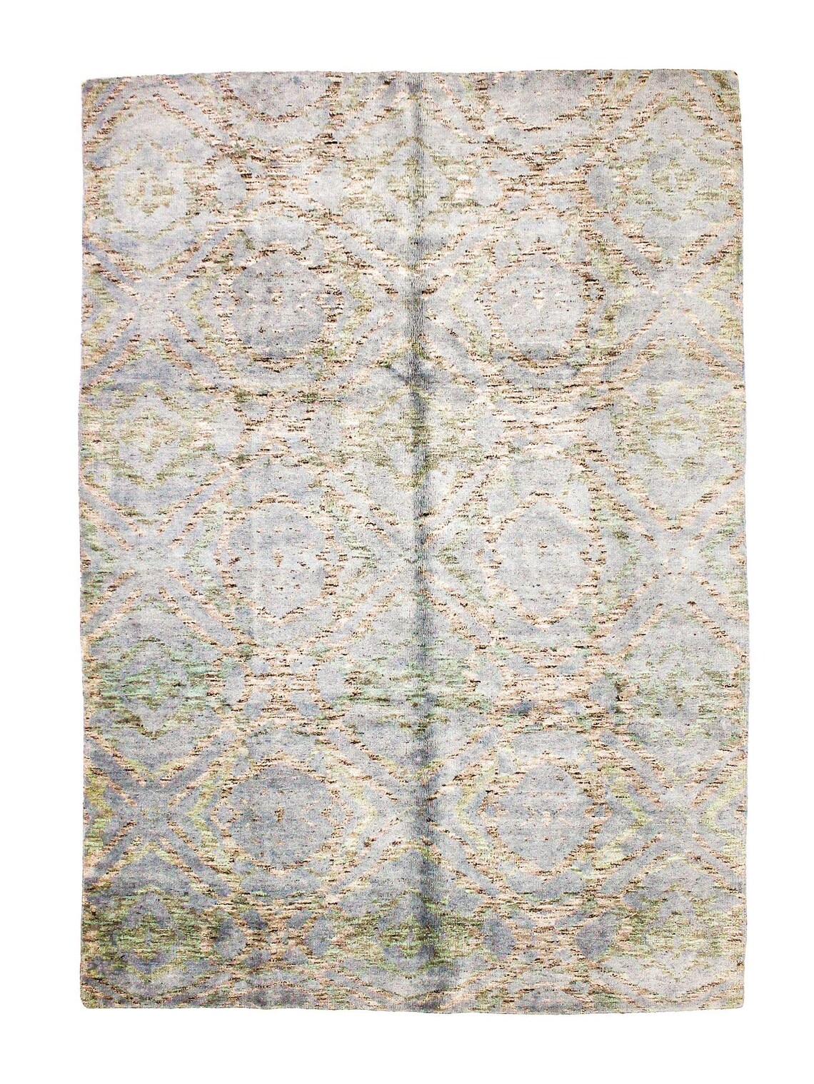 7x10 Blue and Green Contemporary Area Rug, Modern, Abstract - Etsy