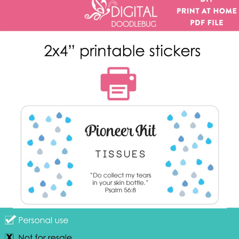 Tissue Label Template - Etsy UK