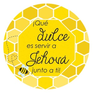 Spanish Español JW Stickers Pioneer Gift ¡qué Dulce Es Servir a Jehová ...