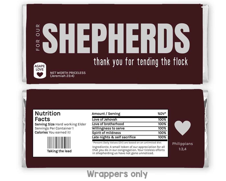 DIY Printable Candy Bar Wrappers Template Elder School Appreciation ...