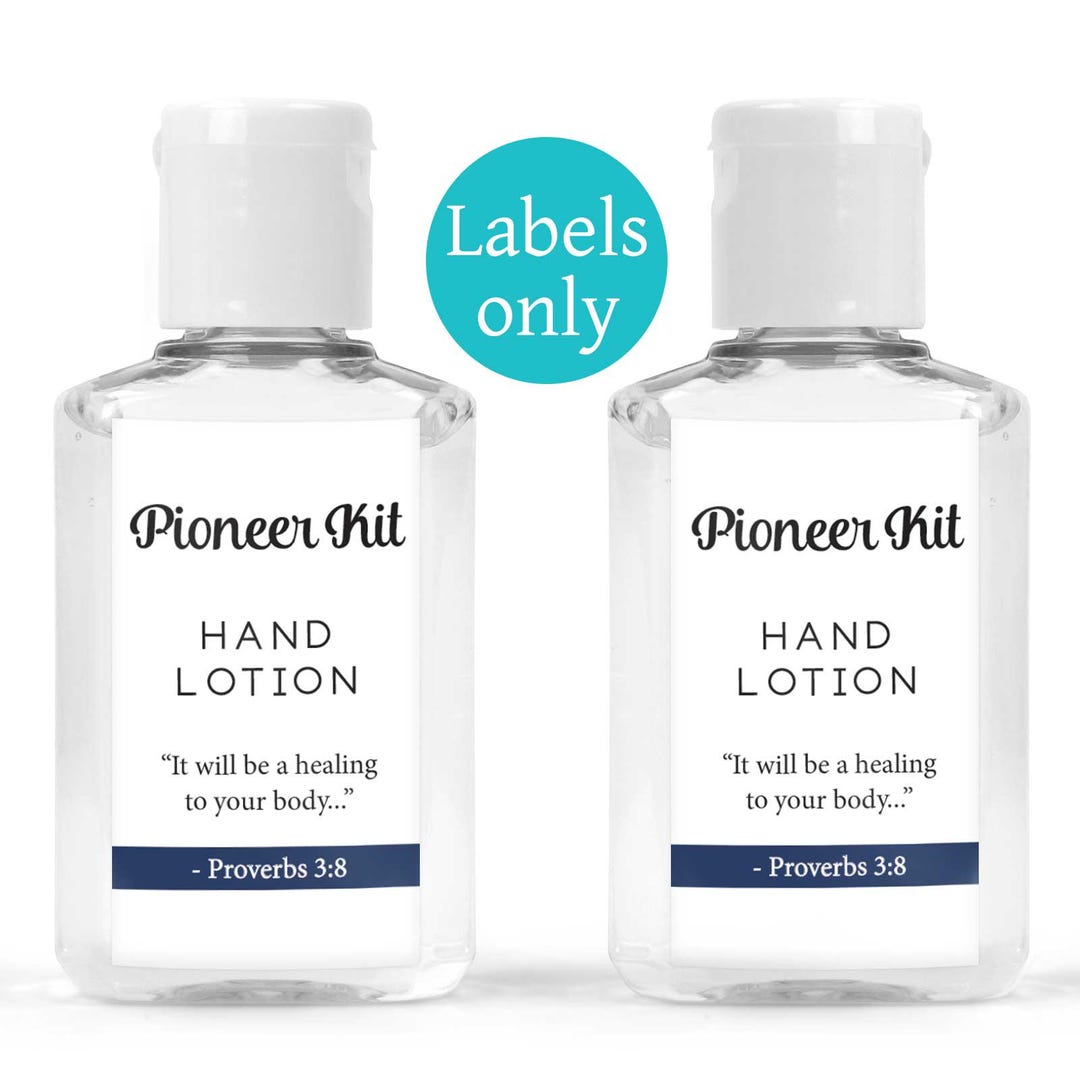Hand Lotion Labels JW Pioneer School Gift Stickers - Etsy