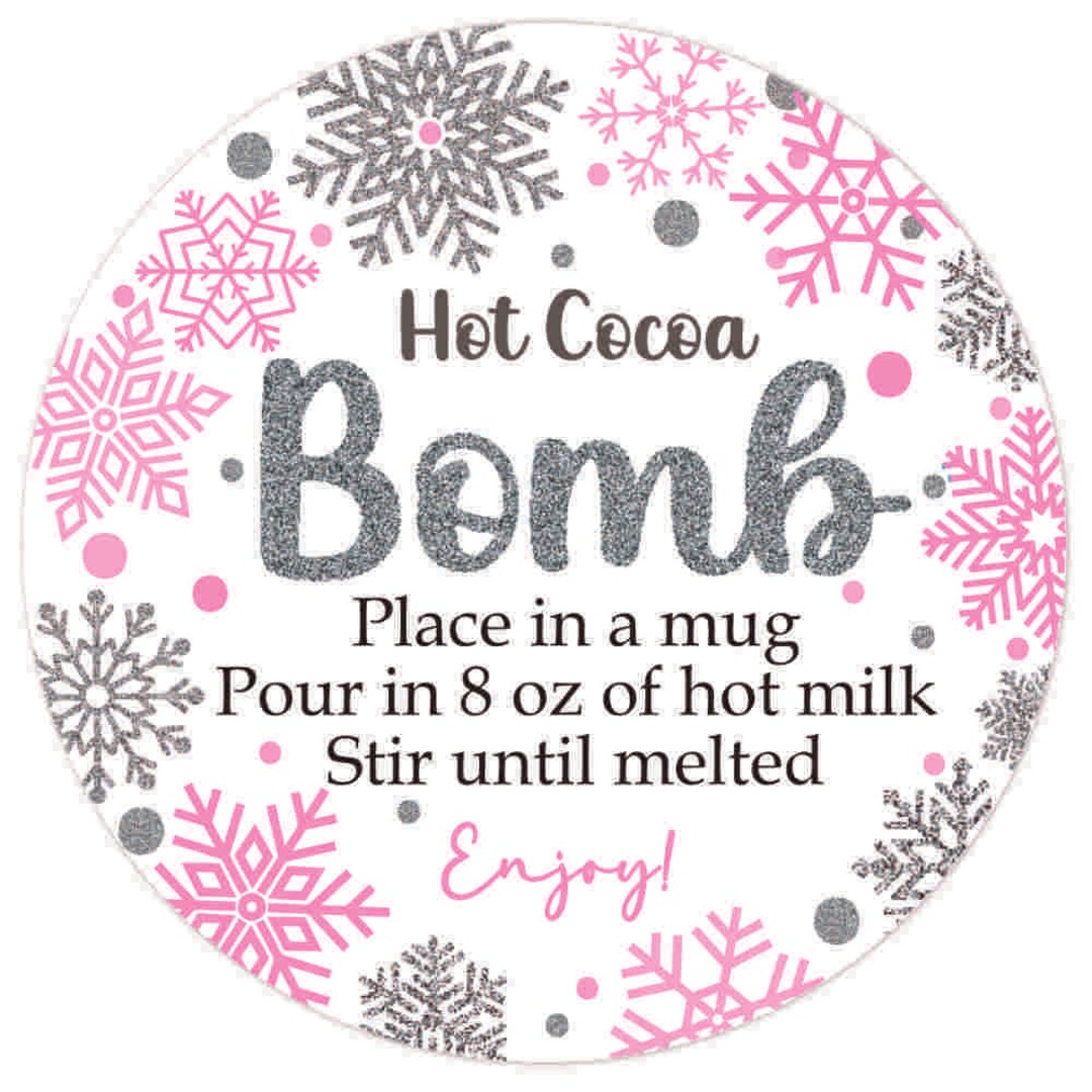 Hot Cocoa Bomb Labels 1.9 Inch Round Hot Chocolate Bomb - Etsy