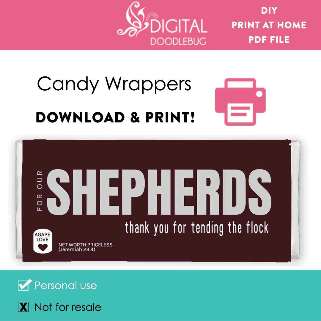 DIY Printable Candy Bar Wrappers Template Elder School Appreciation ...