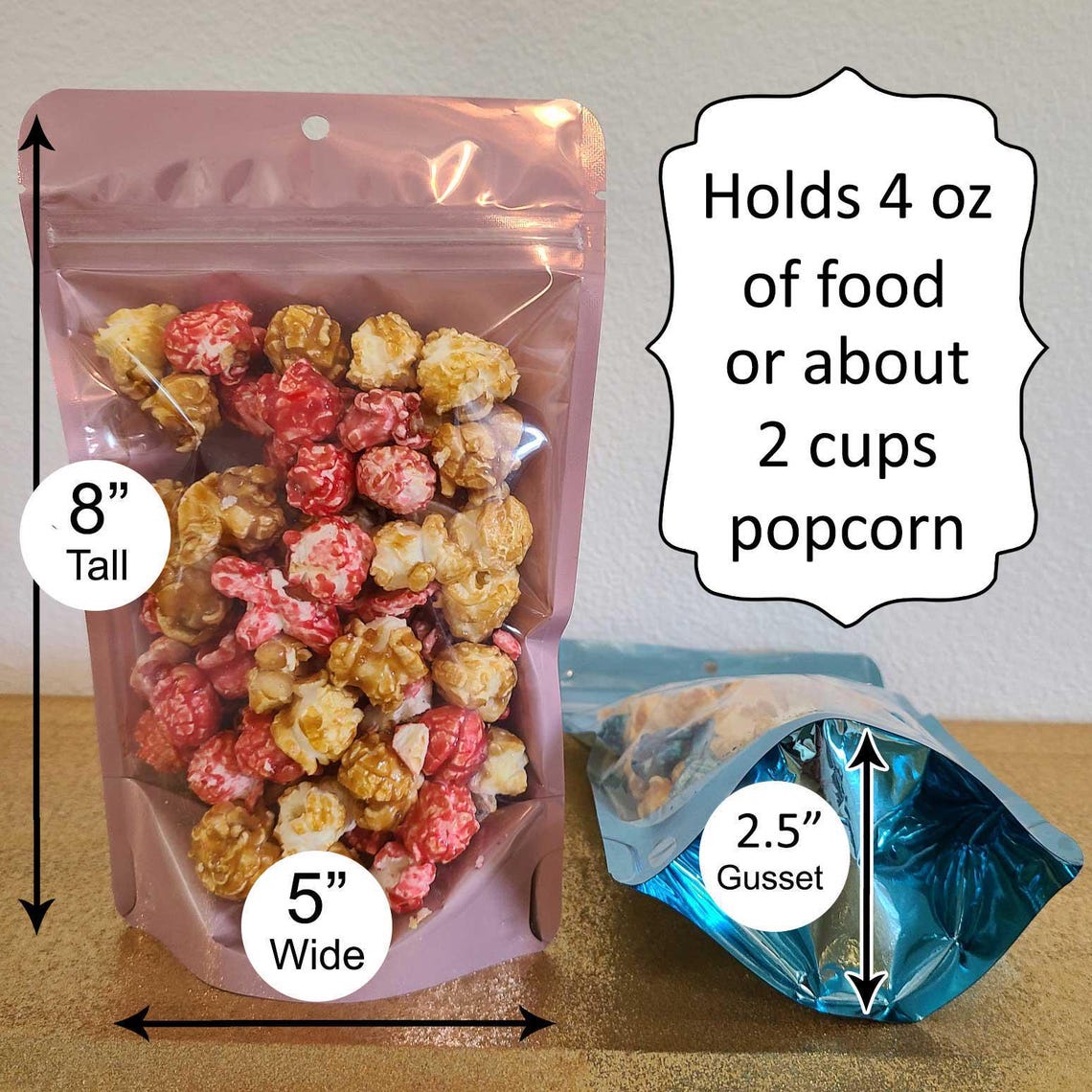 Light Pink Pumpkin Wedding Popcorn Favors Fall Thank You for Poppin' by ...