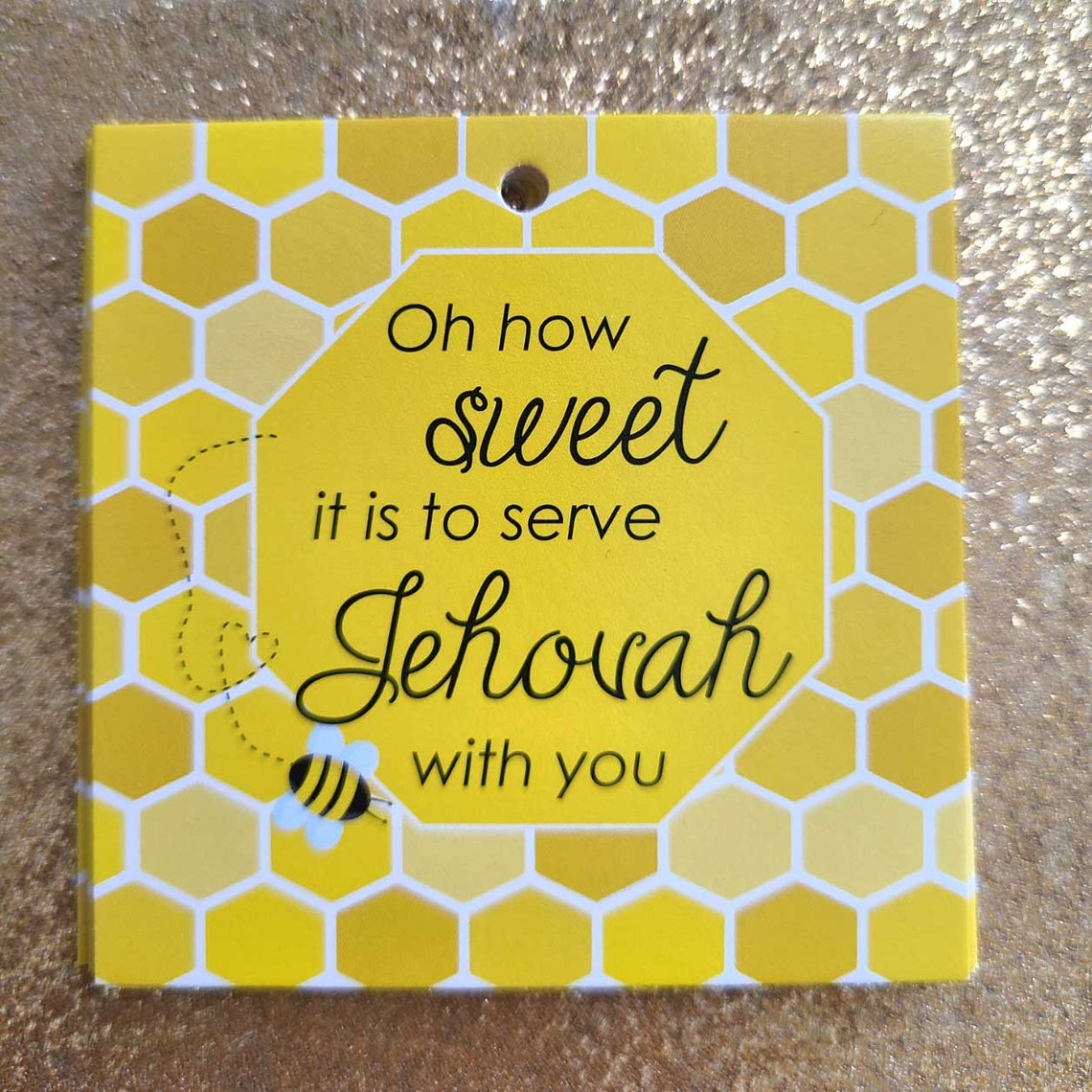 PRINTED 2.5 Inch Hang Tags JW Pioneer School Gift Oh How Sweet It is to ...