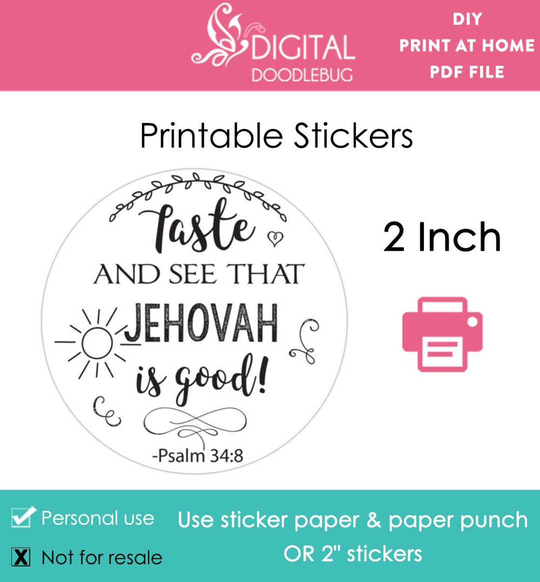 DIY Printable 2 Inch Round Stickers Template Pioneer School ...