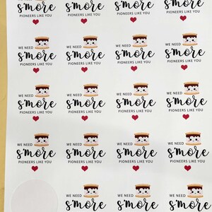 PRINTED 1.9 Inch Stickers Jw Pioneer Gift We Need S'more Pioneers Like ...