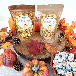 Pumpkin Baby Shower Fall Thanks for Popping by Popcorn Baby Shower ...