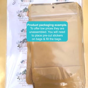 Light Pink Pumpkin Wedding Popcorn Favors Fall Thank You for Poppin' by ...