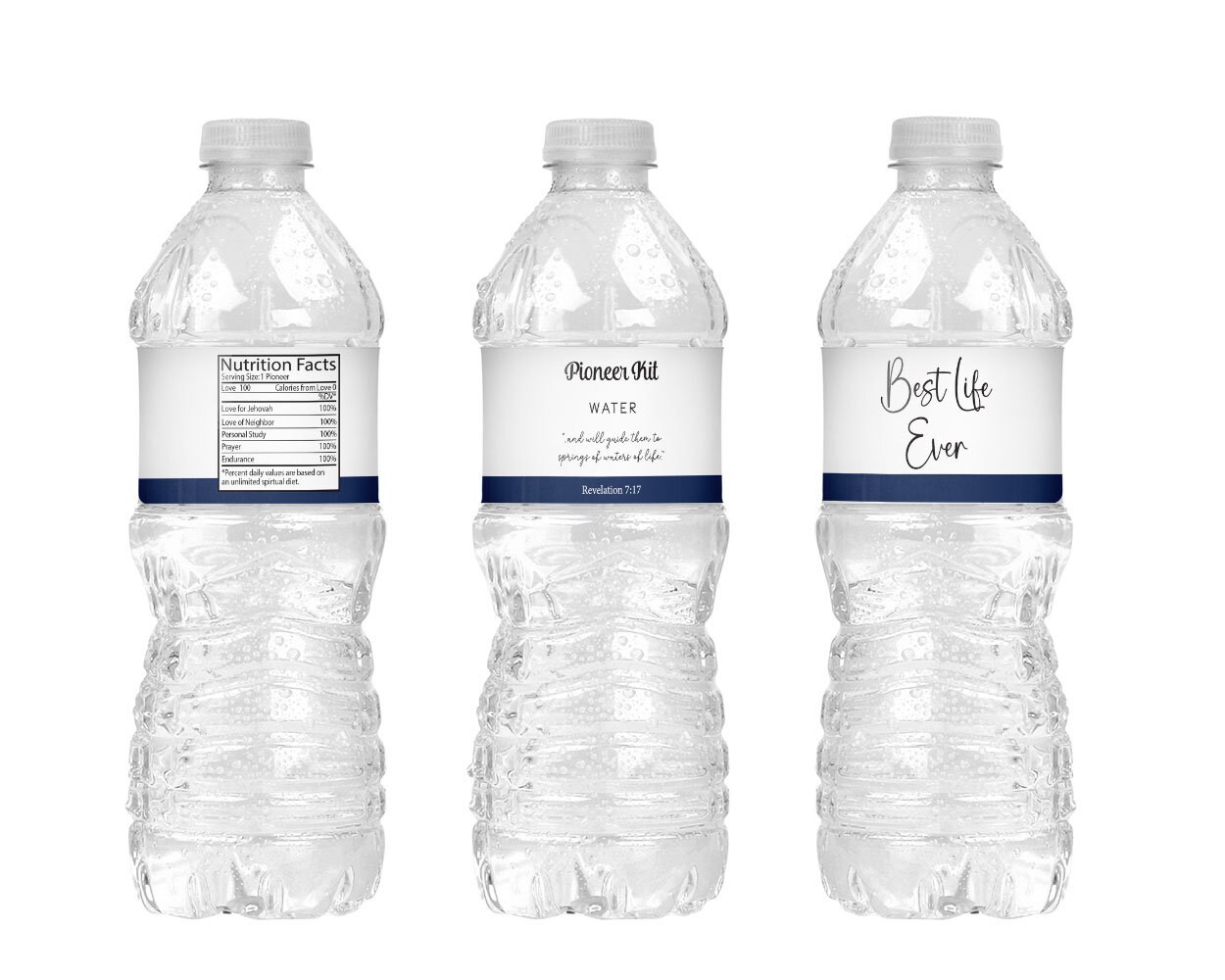 Printed Pioneer Kit Water Bottle Labels JW Pioneer School Appreciation ...