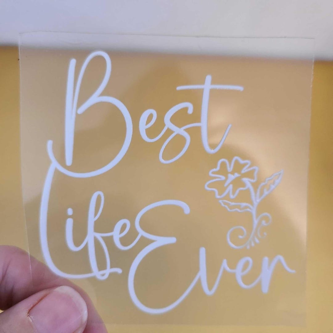 Best Life Ever Sticker Pick Color JW Gift UV DTF Label for Mug or ...