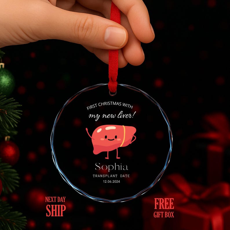 Personalized Liver Transplant Ornament - First Christmas Keepsake - Etsy
