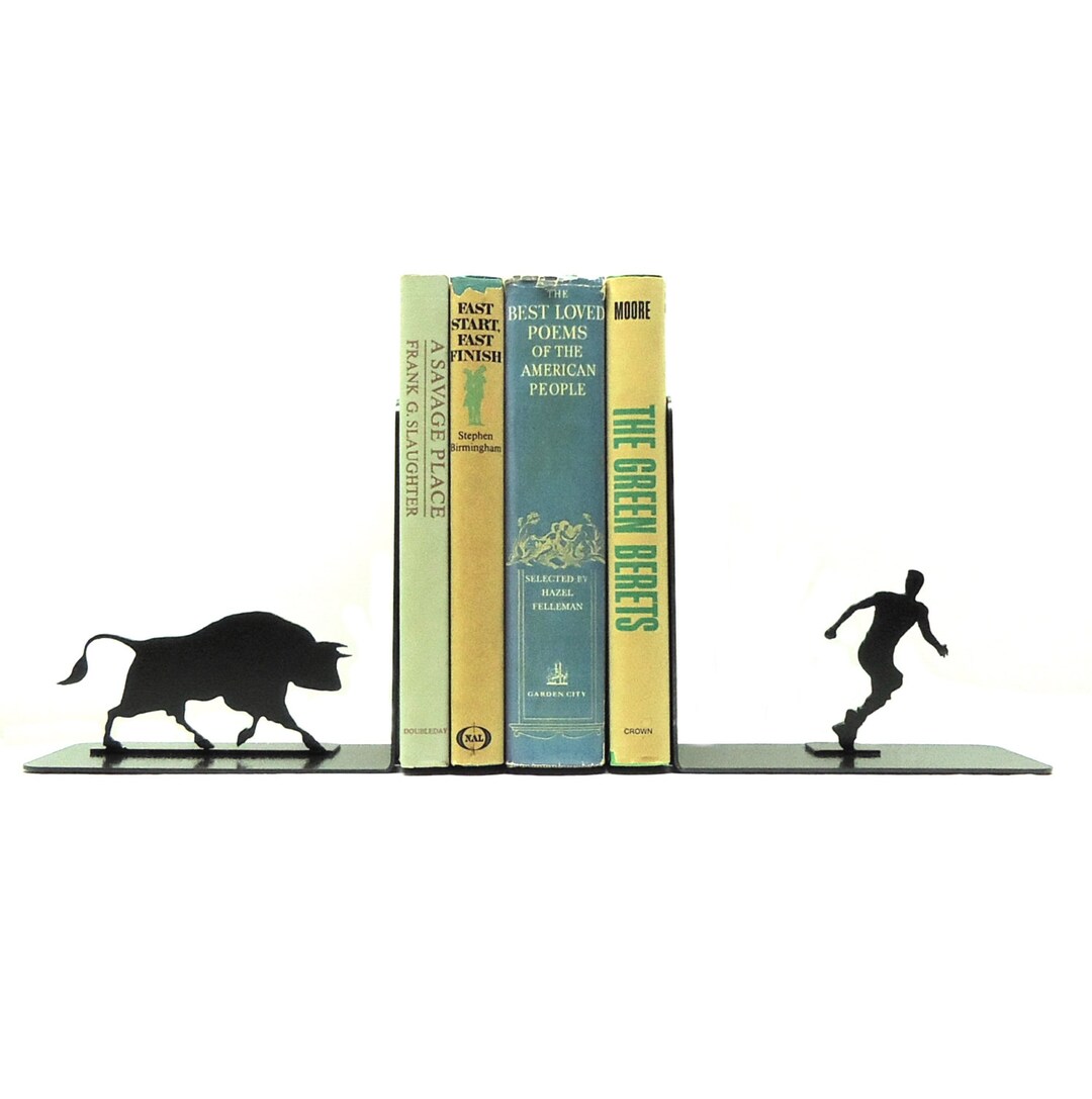 Bull Attack Bookends - Etsy
