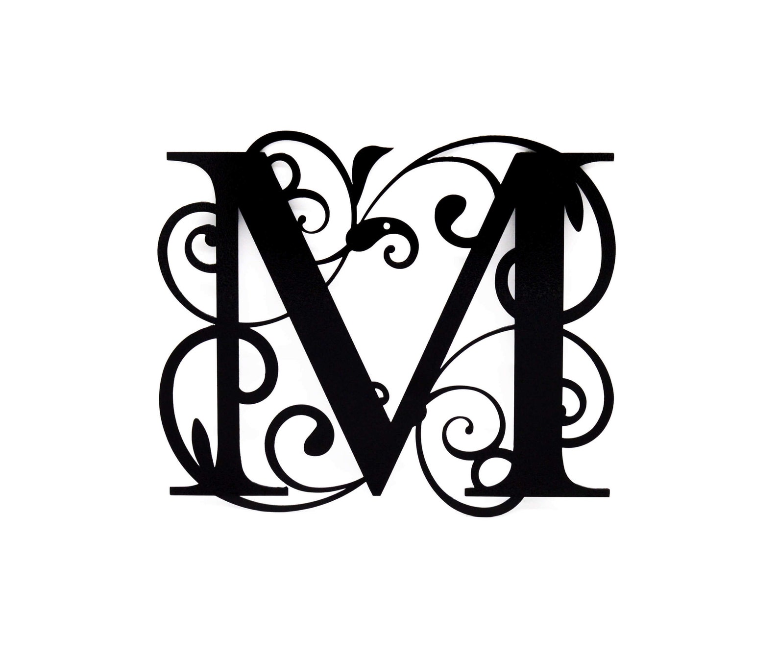 Single Letter Vine Monogram Wall Art - Etsy