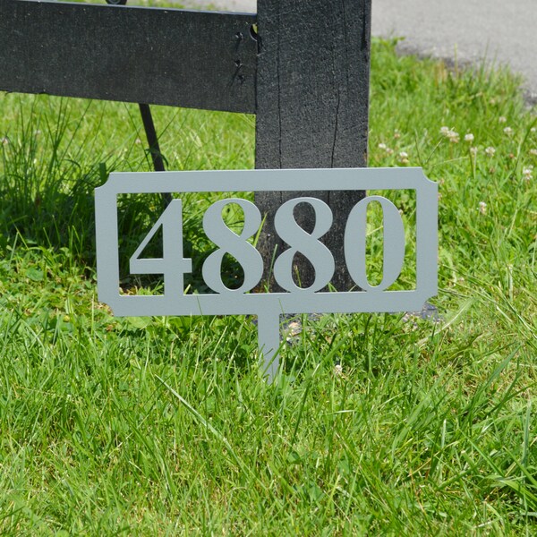 House Number Stake - Etsy