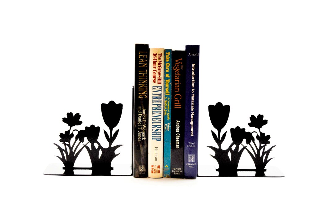 Garden Flower Bookends - Etsy