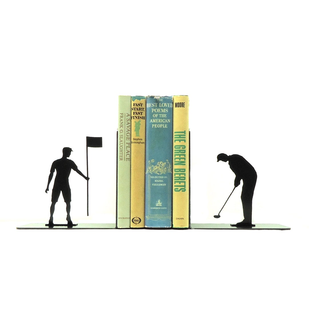 Golfer Bookends - Etsy